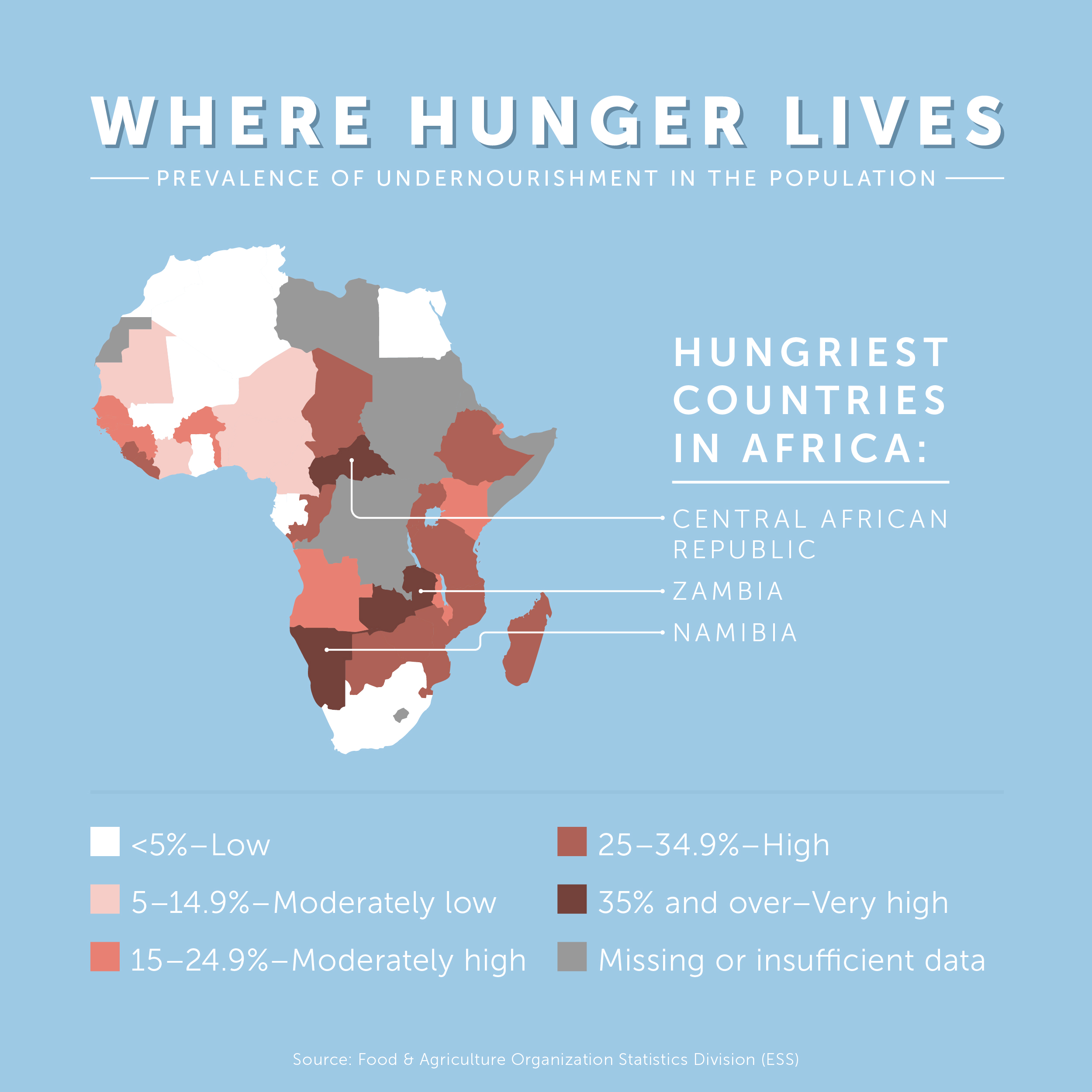 World Hunger In Africa Map